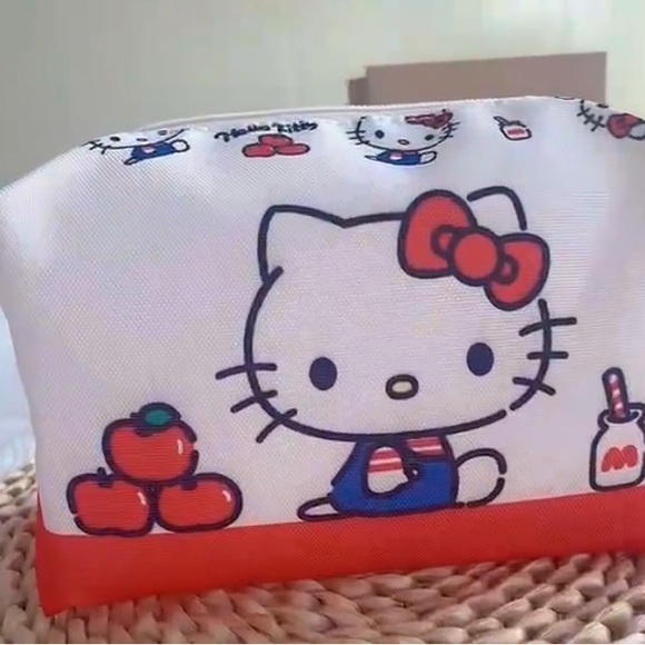 Hello Kitty | Bags | Hello Kitty Red And White Makeup Pouch | Poshmark